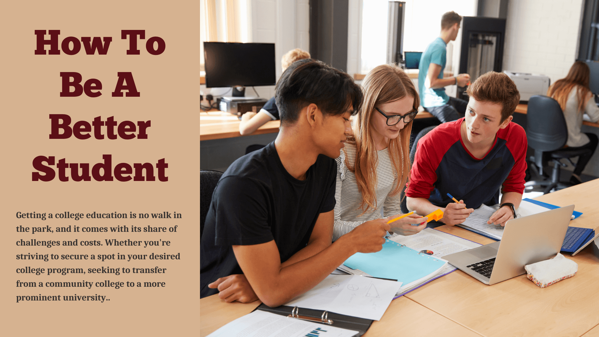 How To Be A Better Student - Campus Life